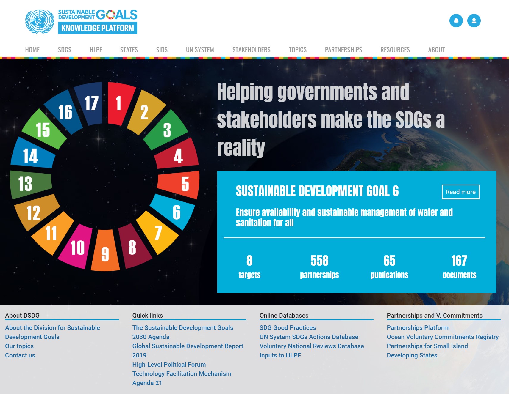 Sustainable Development Goals - Blue Marble Evaluation